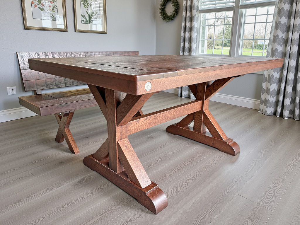 Moscati Trestle Custom Dining Table | House of Timber