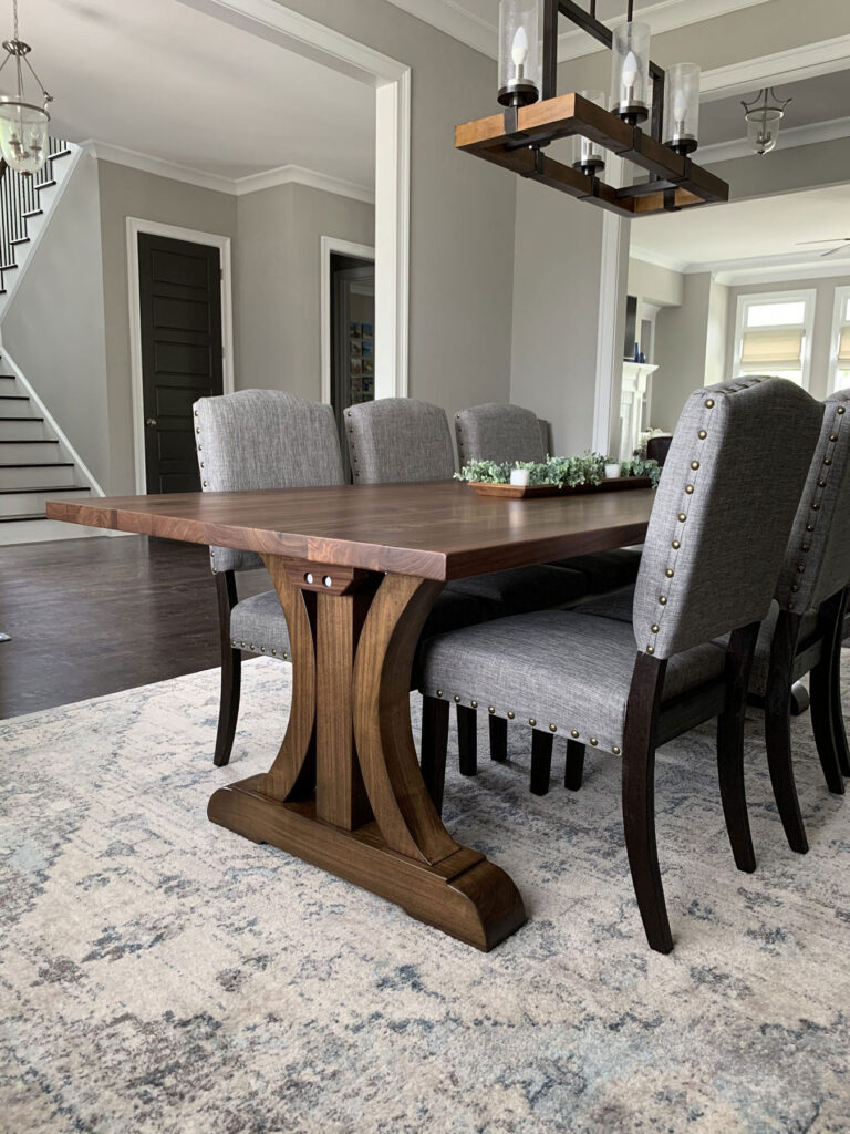 Pairing custom dining tables with different chairs - House of Timber