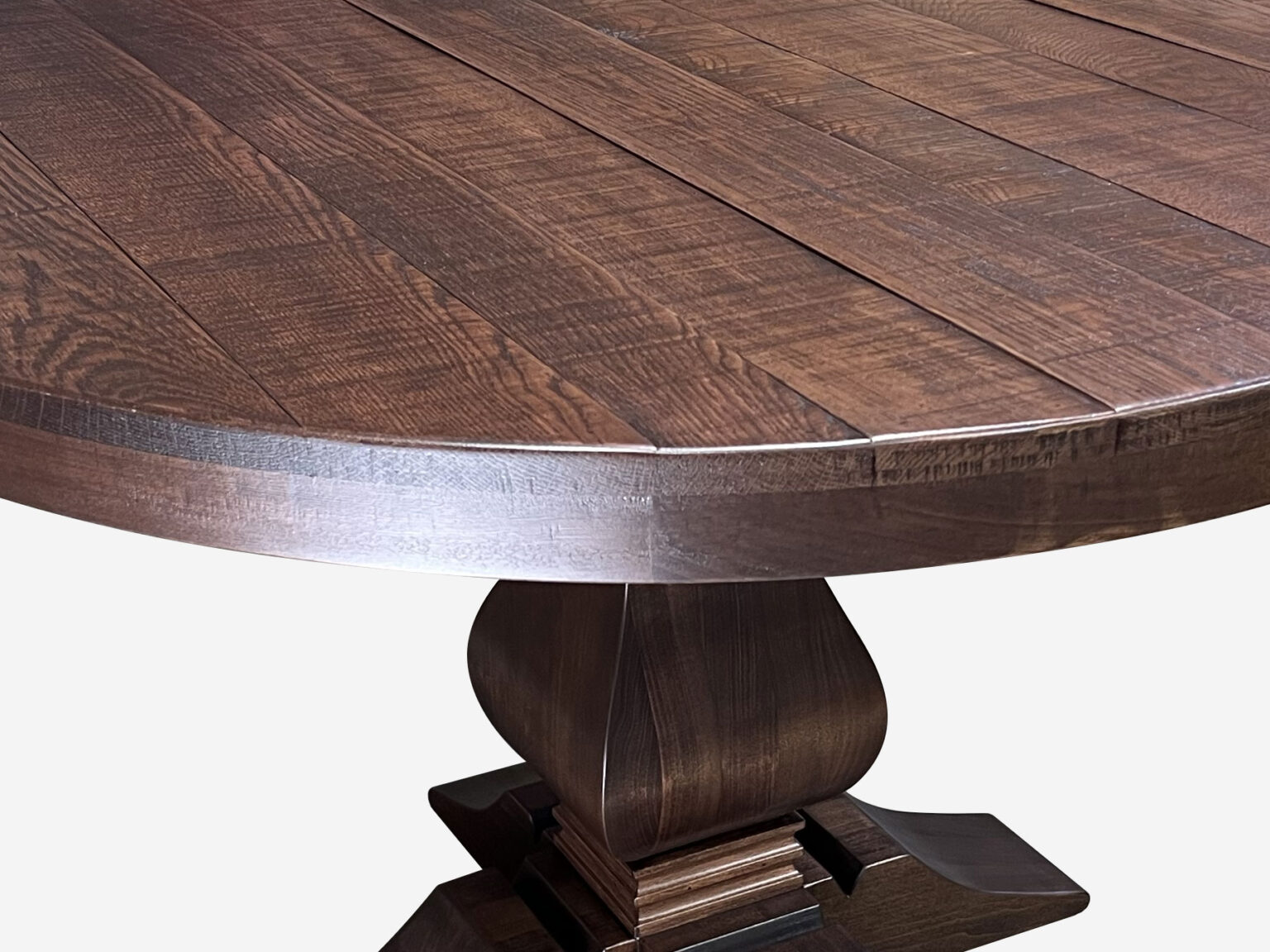Moscati Round Pedestal Custom Dining Table | House of Timber