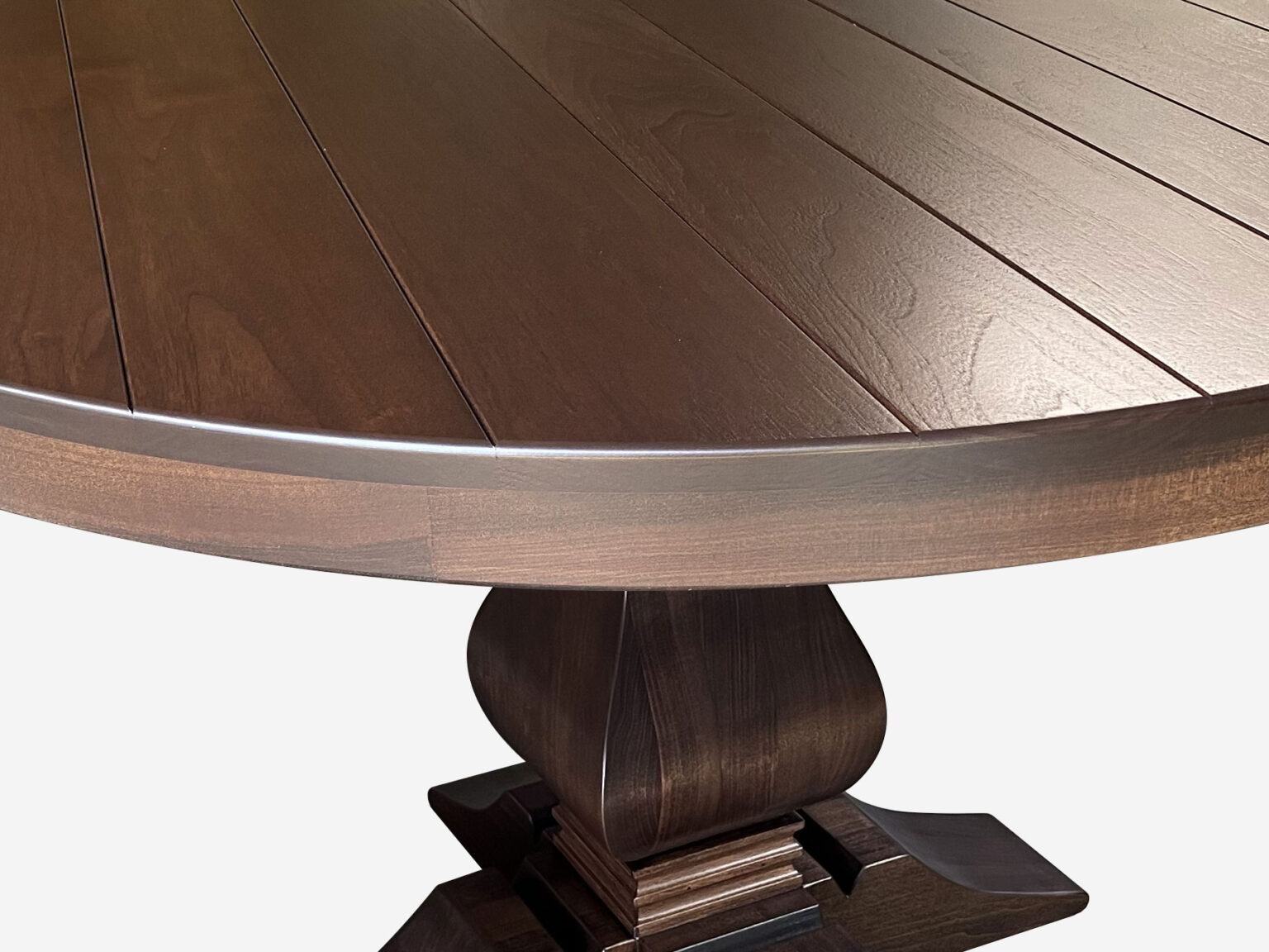Moscati Round Pedestal Custom Dining Table | House of Timber