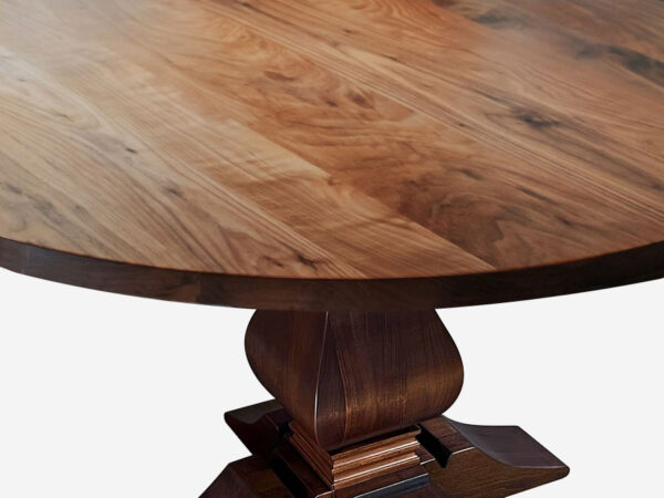 Moscati Round Pedestal Custom Dining Table | House of Timber